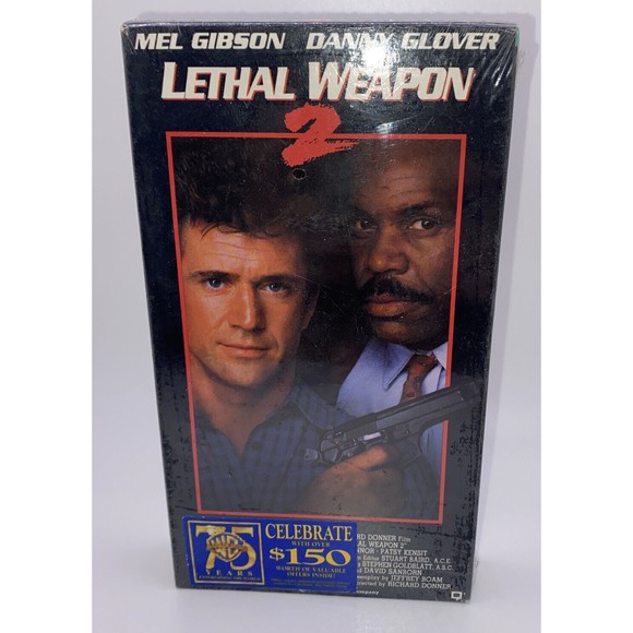 Warner Bros. | Media | Lethal Weapon 2 Sealed Vhs Warner Bros Watermark 991 1989 Gibson Glover ...